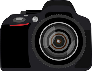 Slr camera blueprint Royalty Free Vector Image