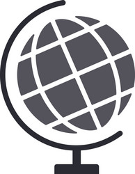 Globe terrestrial icon Royalty Free Vector Image