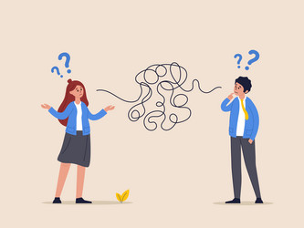 Bad communication concept misunderstanding create Vector Image
