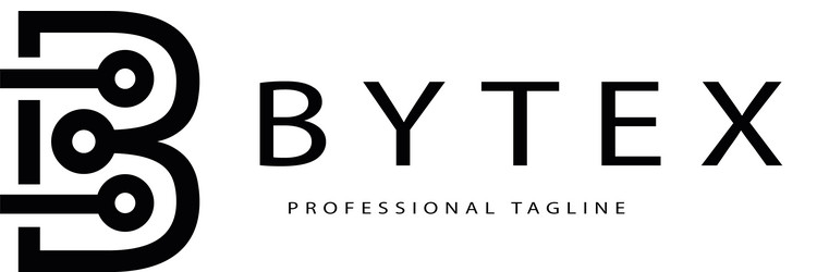 Boradata letter b logo Royalty Free Vector Image