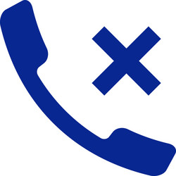 Hang up the phone flat icon Royalty Free Vector Image