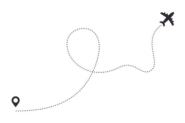 Airplane Path Vector Images (over 5,000)