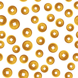 Chinese new year lucky coin set design element Vector Image