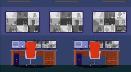 Cctv Control Room Vector Images (over 300)