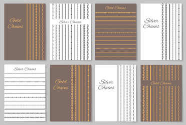 Luxurious expensive gold chains promotional poster