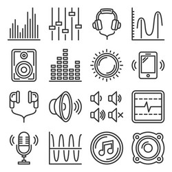 Music studio record sound room with speakers Vector Image