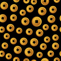 Chinese new year lucky coin set design element Vector Image