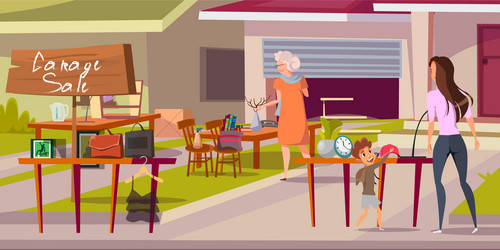Garage Sale Cartoon Vector Images (over 780)