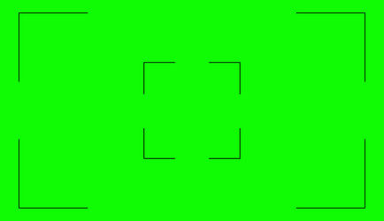 Green screen blank background empty digital video Vector Image