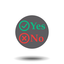 Linear simple cartoon dos and donts icon concept Vector Image