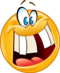 One tooth emoticon Royalty Free Vector Image - VectorStock