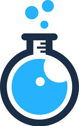 School science lab logo icon design Royalty Free Vector