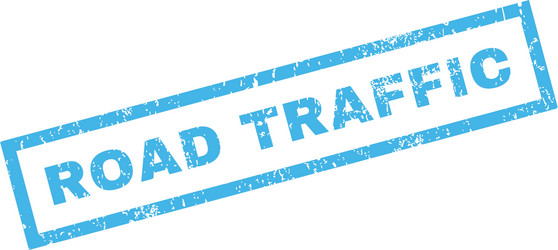 Road traffic textile stamp Royalty Free Vector Image
