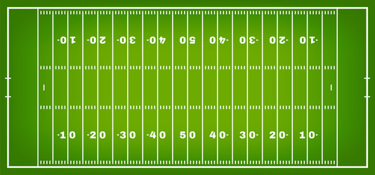 American football field with marking Royalty Free Vector