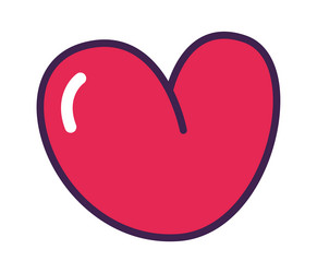 Cartoon heart icon Royalty Free Vector Image - VectorStock