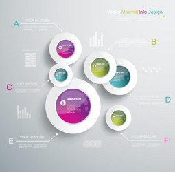 Infographic elements it industry design Royalty Free Vector