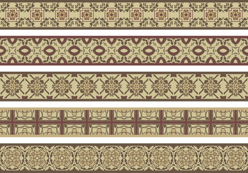Seamless decorative borders Royalty Free Vector Image