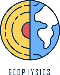 Earth core structure crust Royalty Free Vector Image