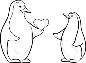 Emperor penguin Royalty Free Vector Image - VectorStock