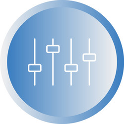 Beautiful controls line icon Royalty Free Vector Image