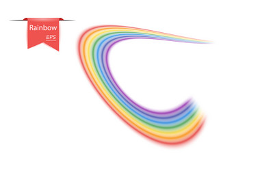 Creative abstract cute rainbow Royalty Free Vector Image