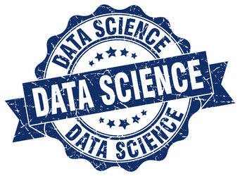 Data science stamp sign seal Royalty Free Vector Image
