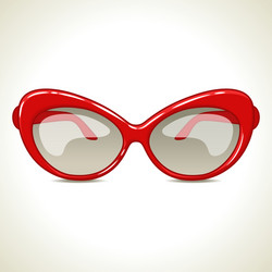 Red sunglasses and lips Royalty Free Vector Image