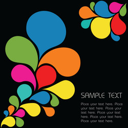 Colorful abstract retro pattern Royalty Free Vector Image