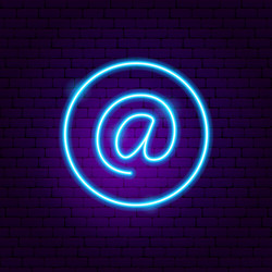 Email neon label Royalty Free Vector Image - VectorStock