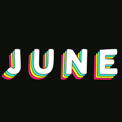 Alexis - retro rainbow typography faded style Vector Image