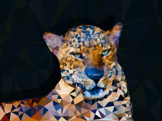 Geometric Leopard Vector Images (over 2,600)