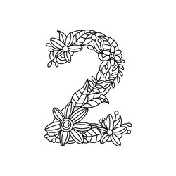 Number 2 Tattoo Designs