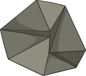 Origami stone concept background realistic style Vector Image