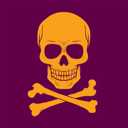 Winged skull Royalty Free Vector Image - VectorStock