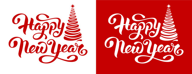 Happy New Year Lettering Vector Images (over 91,000)