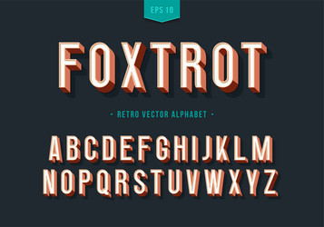 Bold dynamic font design alphabet and numbers Vector Image