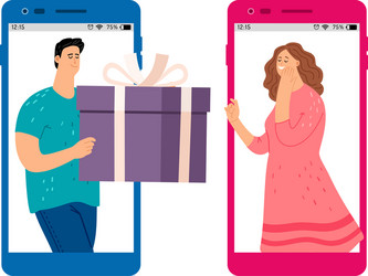 Gift in hand icon Royalty Free Vector Image - VectorStock