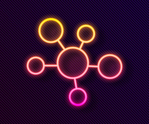 Pop art mind map infographic icon isolated Vector Image