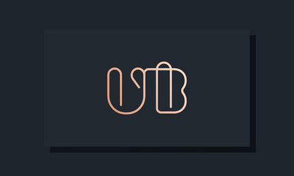 Initial letters ub logo design bundle Royalty Free Vector