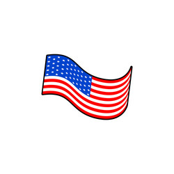 American flag design template Royalty Free Vector Image