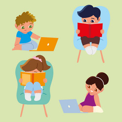 Kids Studying Vector Images (over 99,000)