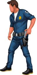 A police officer Royalty Free Vector Image - VectorStock