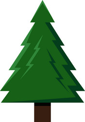 Single color icon - pine tree Royalty Free Vector Image