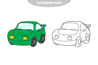Simple coloring page Royalty Free Vector Image
