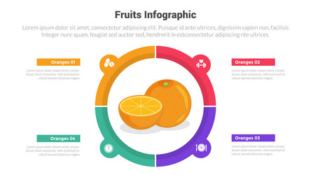 Fruit fresh and healthy lemon infographics Vector Image