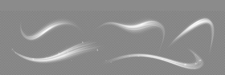 Cyberpunk light trails effect neon streaks Vector Image