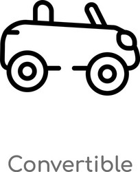 Car Convertible Outline Vector Images (over 730)