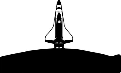 Rocket icon on white background Royalty Free Vector Image