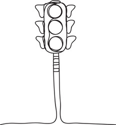 Traffic Signal Line Drawing Vector Images (over 240)