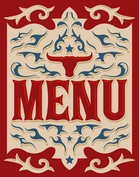 Western Style Restaurant Menu Vector Images (89)
